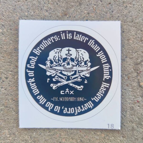 Blue Divine Liturgy Prayer Sticker, Orthodox Sticker, Orthodox ...