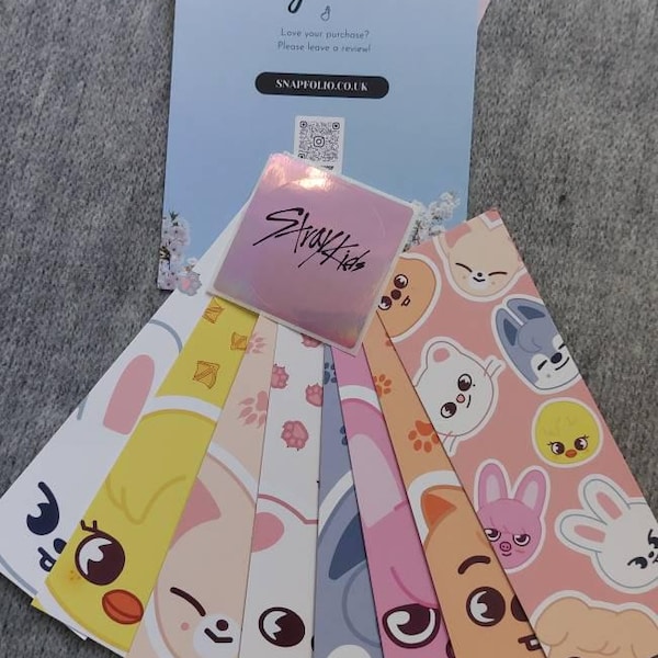 SKZOO Stray Kids Bookmark (double-sided), Cute Kpop Gift - Etsy