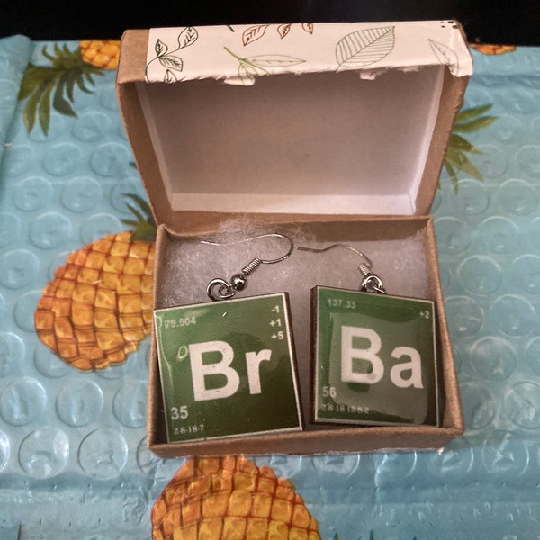 Breaking Bad/ Periodic Table of Elements Earrings (made in Albuquerque ...