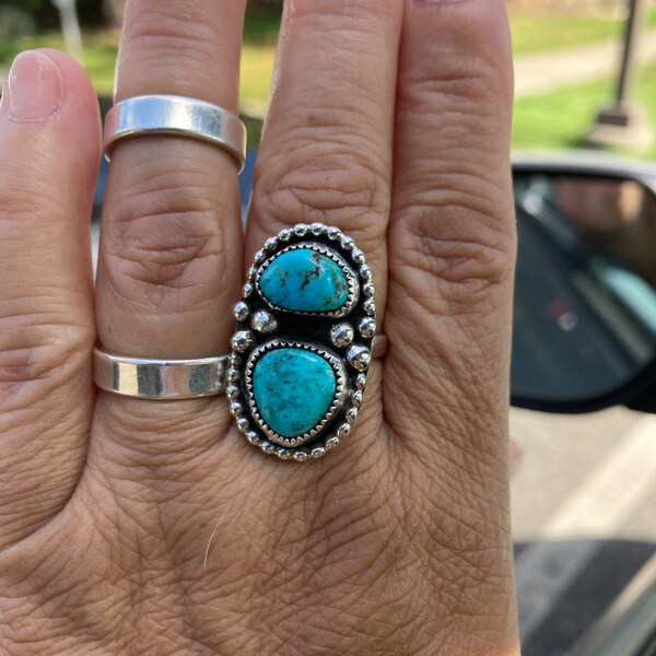 Turquoise Statement Ring / Sleeping Beauty Turquoise / Southwestern ...