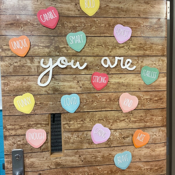 Conversation Hearts Bulletin Board Kit [valentine's Day] - Etsy Canada