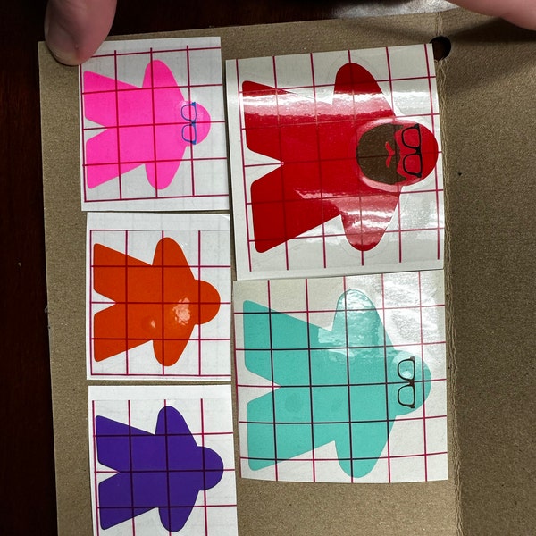 Meeple Vinyl Decal for Board Game Family Car Decal or Laptop Sticker - Etsy