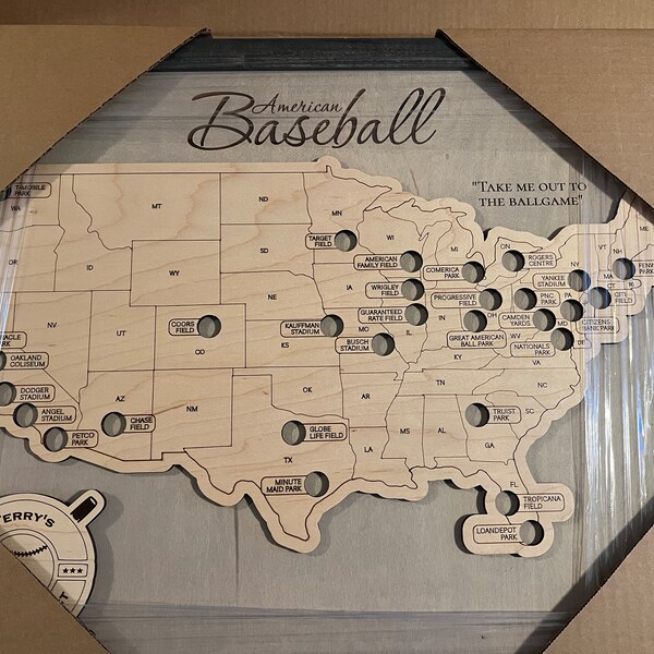 Baseball Stadium Map, Baseball Map, Pro Baseball Stadium Tracker ...