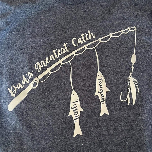 Dads Greatest Catch SVG, Fathers Day SVG, Fishing SVG, Dad Svg ...