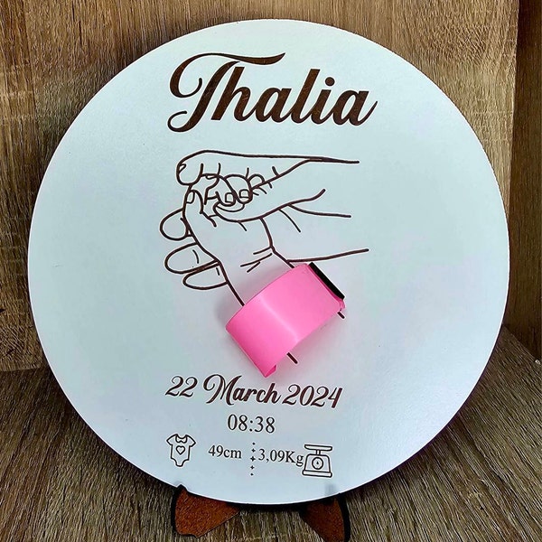 Baby Birth Ribbon Hanger Design for Laser Cut, Glowforge Svg, Laser ...