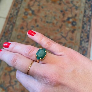 Round Rose Cut Dioptase Quartz 925 Sterling Silver Ring Green - Etsy