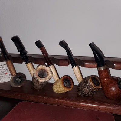 Tobacco Pipe Rack for 5 Smoking Pipes Pipe Stand Holder Made of Solid ...