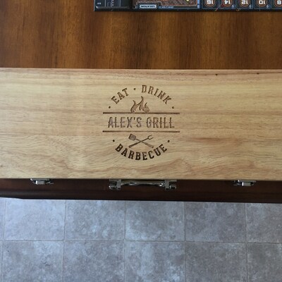 Grill Gift Set, BBQ Grilling Tools, Personalized BBQ Set, Barbecue Gift ...