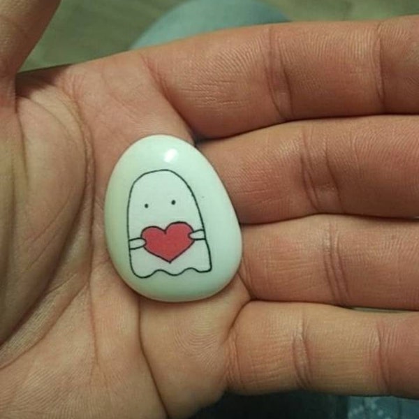 Ghost Hug, Ghost, Miss You, Personalised, Good Luck, Keepsake, Small ...