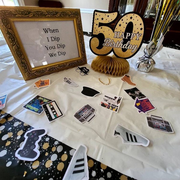 90,s Hip Hop Cd Album Cover Table Toss Confetti Decorations. Mini Cd ...