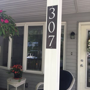 Address Sign, Black Address Sign, House Numbers, Metal Address Sign ...