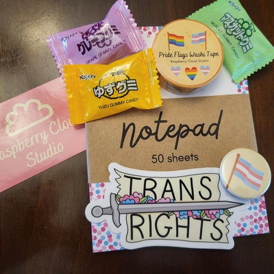 LGBT Gift Box Coming Out Care Package Gay Thoughts Notepad Queer Magic ...