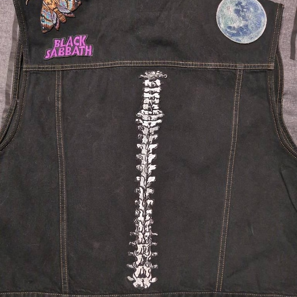 Back Patch, Spine Patch Bone, Large Patch, Skeleton, Horror Patch, Goth Patch - Etsy