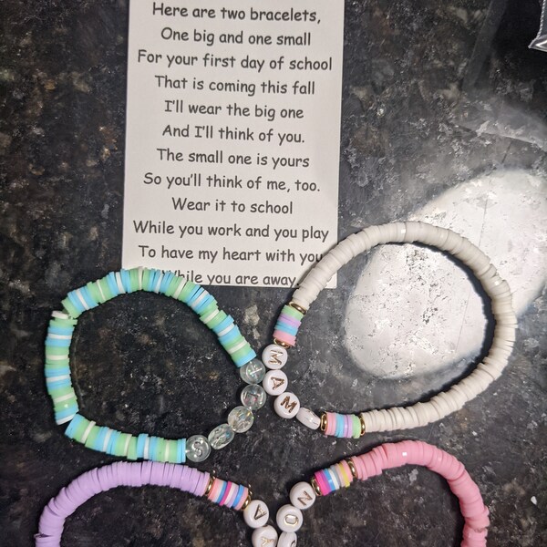 Back to School Bracelet Set - Etsy