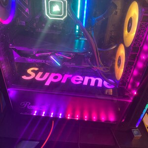 Custom Rgb Pc Case Light Decoration Board Panel Water Cooling - Etsy