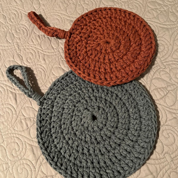 CROCHET PATTERN: Trivet / Hot Pot Pad With Handle | 3 in 1 | Instant ...