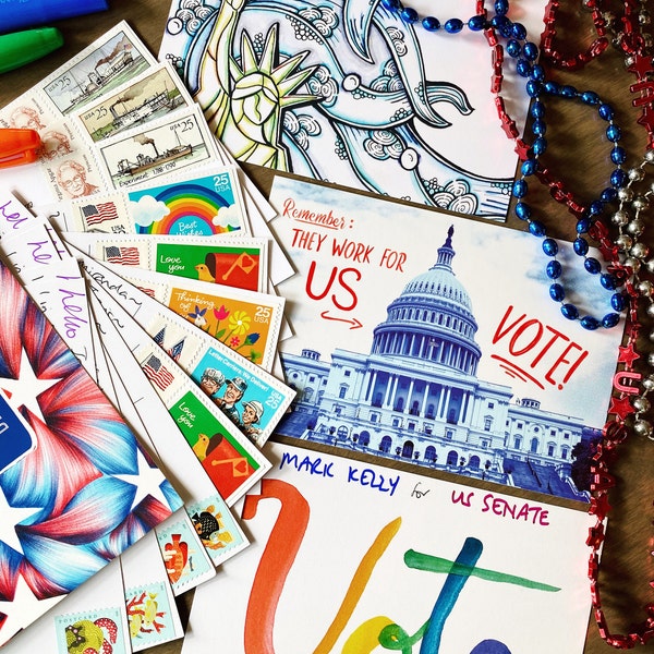 They Work for Us Political Postcards: Set of 100 Vote Postcards ...