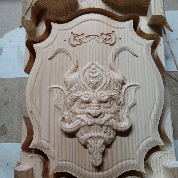 CNC Sign Plaque Badge Shield Panel Pattern 3D Design for Your CNC ...