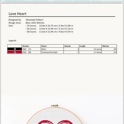 Christmas Love Tree Cross Stitch Pattern PDF, Modern Cross Stitch, Pine ...