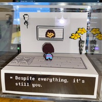 Undertale Despite Everything Cube Diorama 3D Videogame Gift for Gamer ...