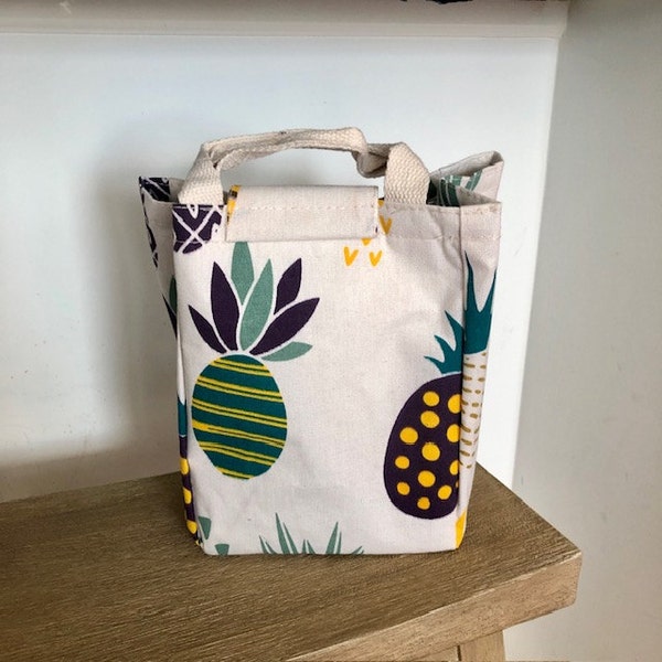 Cute Orange Tote Bag Double-sided Grocery Bag, Cotton Tote Bag With ...