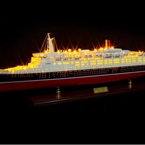 RMS TITANIC Model Titanic Model Cruise With LIGHTS 80cm 31.5 Wooden ...