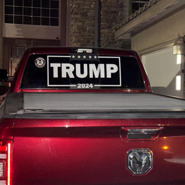 Bocephus Parody Funny Campaign 7 X 3.25 White Vinyl Transfer Decal ...