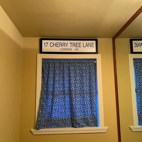 Mary Poppins Cherry Tree Lane Literary Street Sign. Fine Art Paper ...