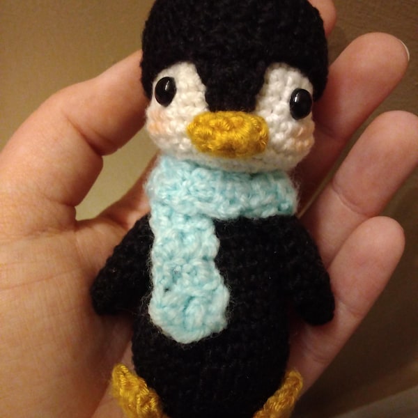 Penguin Crochet Pattern. Crochet Miniature Penguin Pattern. Cute Tiny ...