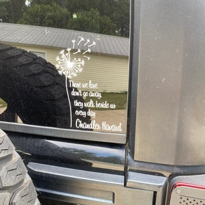 In Memory Car Decal, Memorial Car Decal, in Loving Memory Car Decal ...