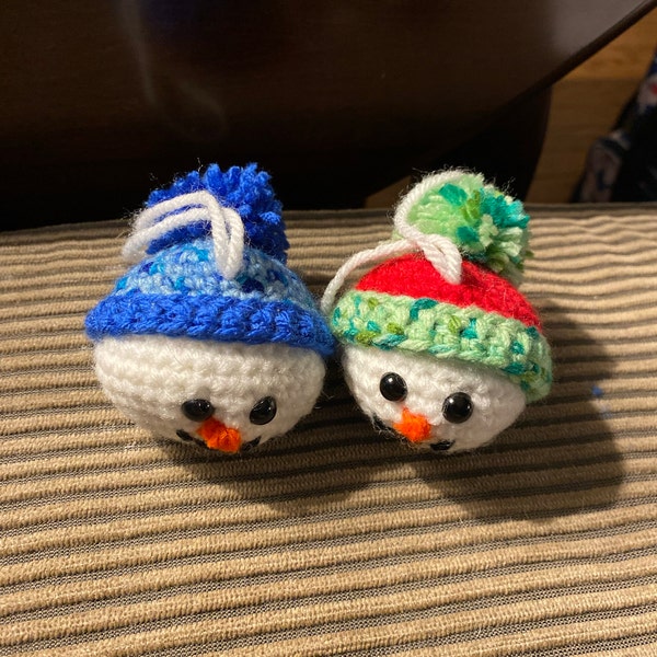 Crochet Snowman Bauble Pattern - PDF Pattern Digital Download in ...
