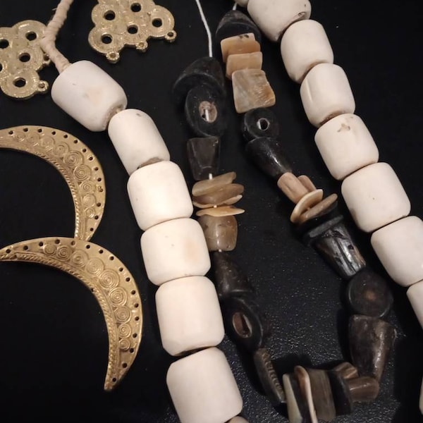 400 Beige Natural Shell Heishi Beads 5mm: Handmade Shell Beads Heishi ...