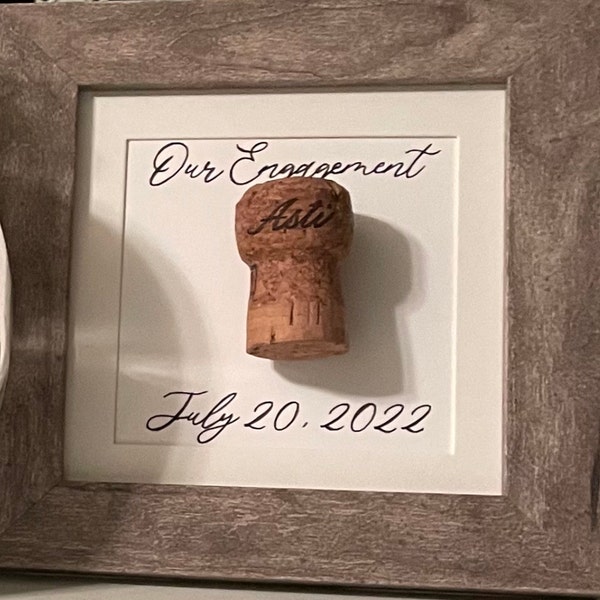 Personalized Cork Keepsake With Your Name, Title, and Specific Date ...