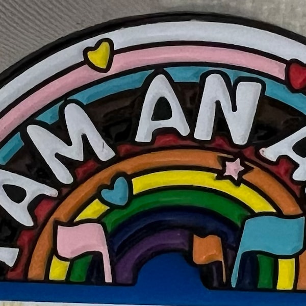 Spilla smaltata "I Am An Ally" - Etsy Italia