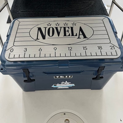 Personalized, YETI ROADIE 48, Cooler Lid Covers, Name Over Circle, Yeti ...