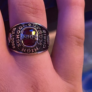 Customized Sterling Silver Womens High School Class Ring - Etsy