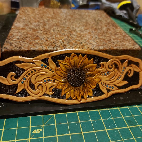 Southwest Desert Cactus Design- Western Scrollwork- Leather Carving ...