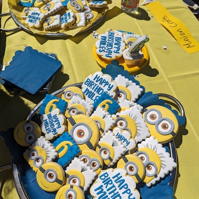 Minion Cookies, Despicable Me Cookies, Minions, Decorated Cookies ...