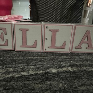 Custom Baby Name Blocks Baby Gift Baby Shower Newborn Nursery ...