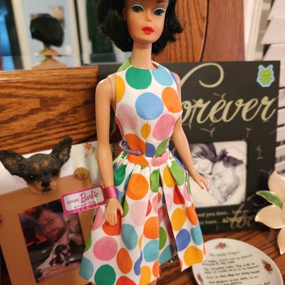 Vintage Barbie Silk Campus Belle Handmade Reproduction Dress in Silk ...
