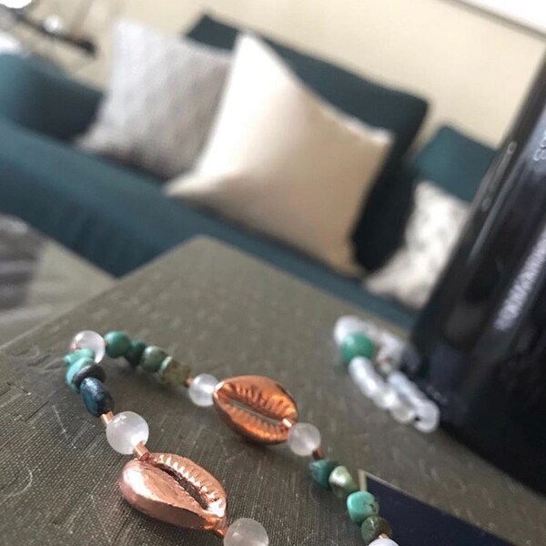 5 Antiqued Copper Cowrie Shell Beads: Antique Style Copper Copper ...