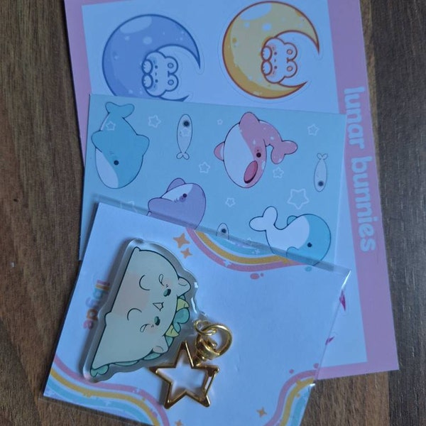 Cutie Phone Charms // Double Side Charm, Kawaii Keychain, Phone Charms ...