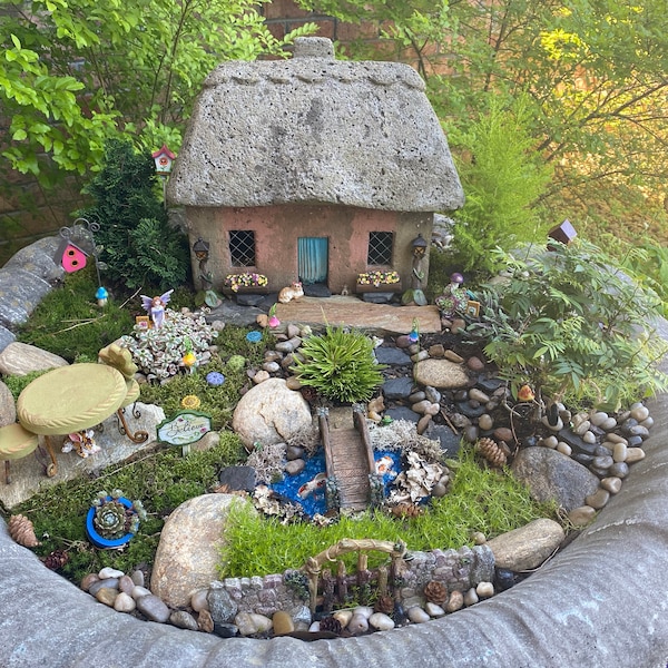 Bridge - Wooden - Fairy Garden - 5" Long Miniature Bridge Fairy Garden ...