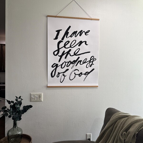Large Poster: I Have Seen the Goodness of God - Etsy