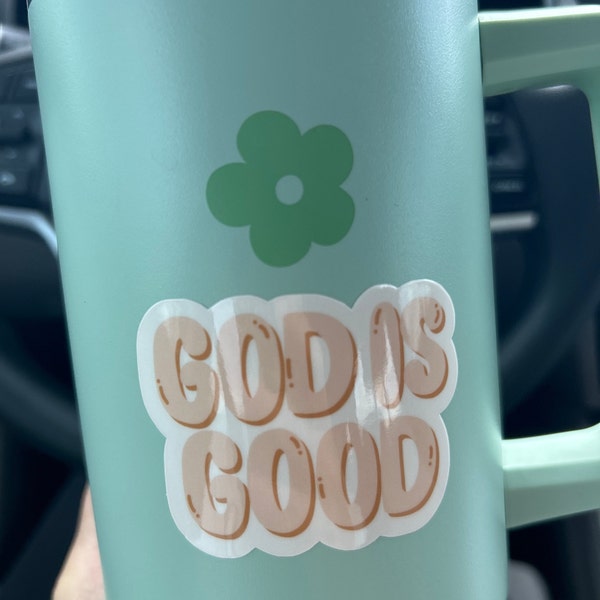 God is Good Hand Lettered Sticker, Faith Sticker - Etsy