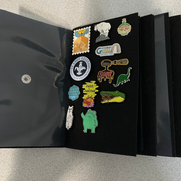 Enamel Pin Display, Pin Book, Pin Banner, Pin Collector, Pin Display ...