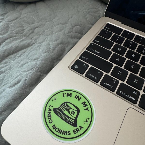 Lando Norris Sticker | F1 Racer Decal | Mclaren Fan Art | High-quality ...