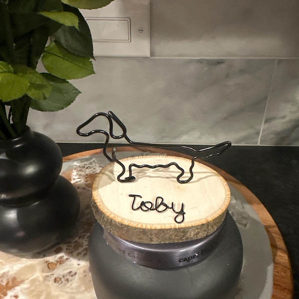 Wire Sculpture of Labrador Retriever, Golden Retriever, Personalize ...