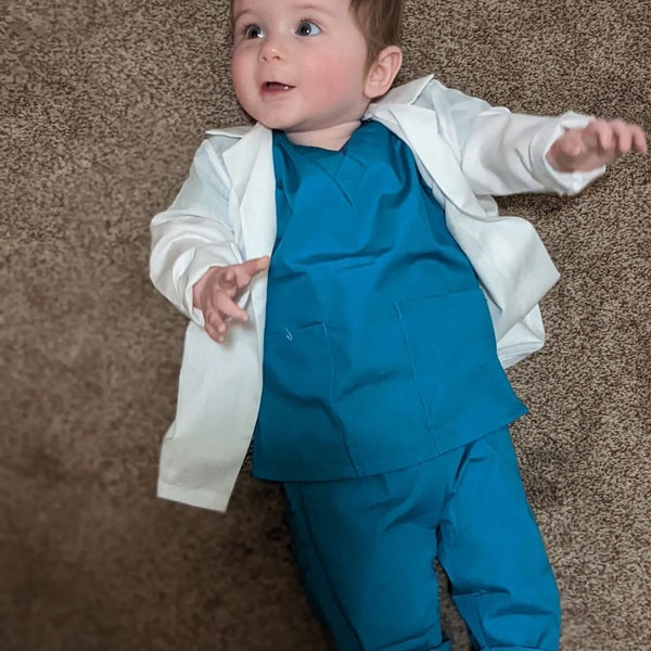 Personalized Kids Dinosaur Lab Coat With Tyrannosaurus Rex Embroidery ...