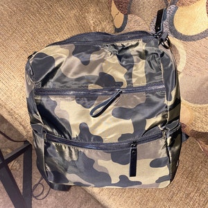 RORY Nylon Convertible Backpack, Boutique Handbag, Camo Bag ...